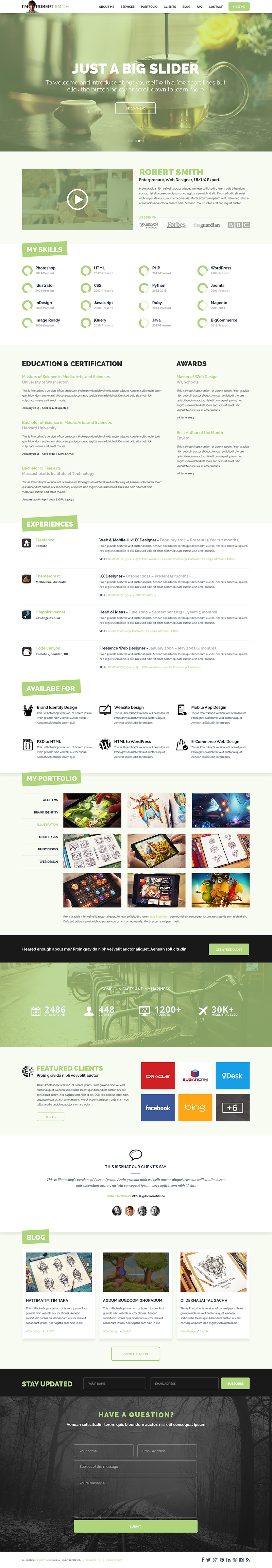 5 Free Extremely Professional Resume Templates Collection 2014 A 